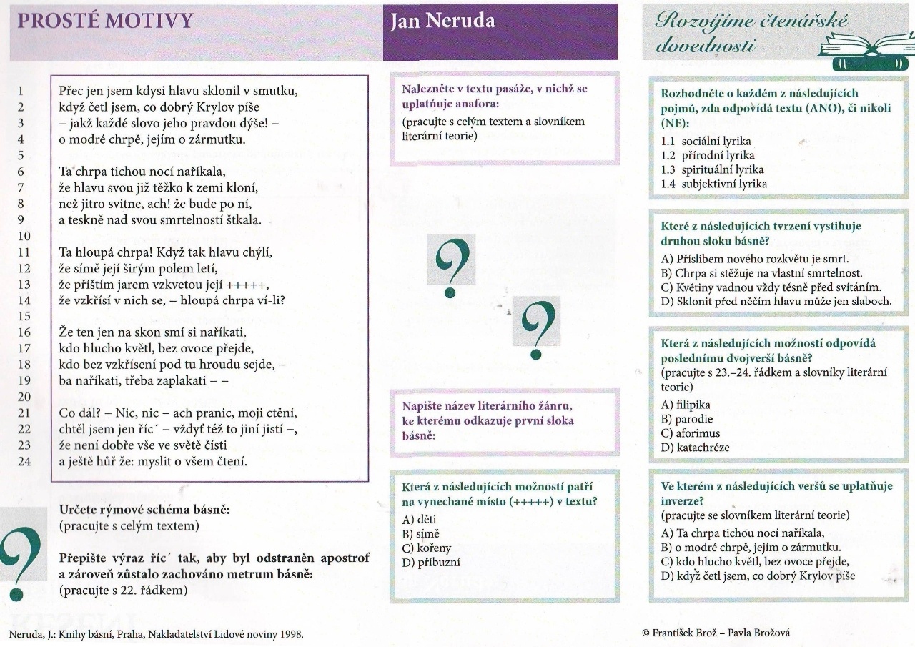 Pracovní listy :: procestinu